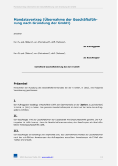 Mandatsvertrag | WEKA Schweiz